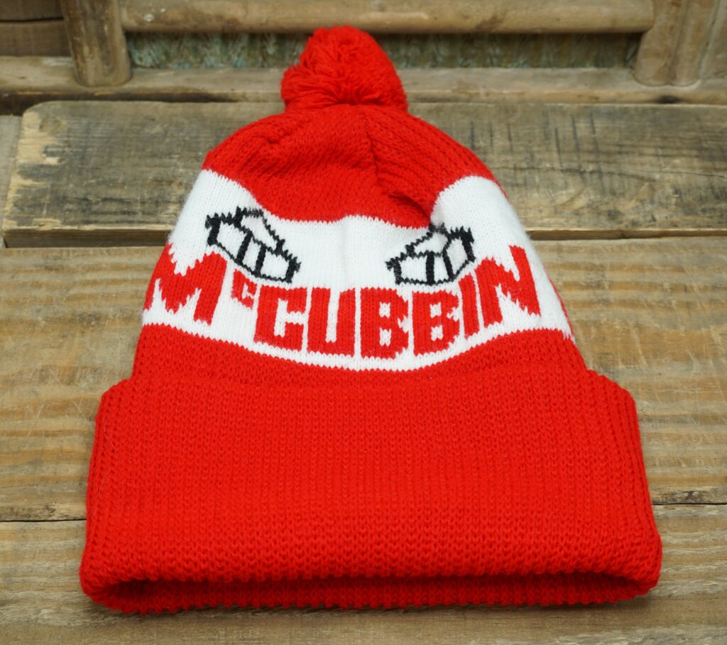 McCUBBIN Rolled Pom Pom Winter Beanie Hat - Vintage Snapback Warehouse