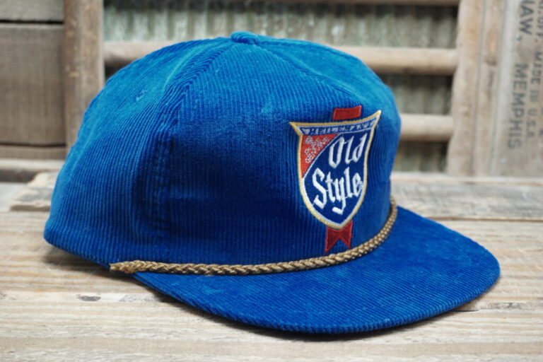 Heileman's Old Style Corduroy Rope Hat - Vintage Snapback Warehouse